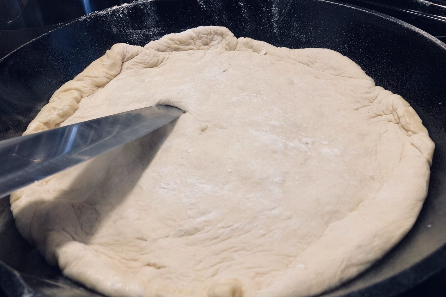 Crispy Crust Cast Iron Pizza - latebloomerinbakerville